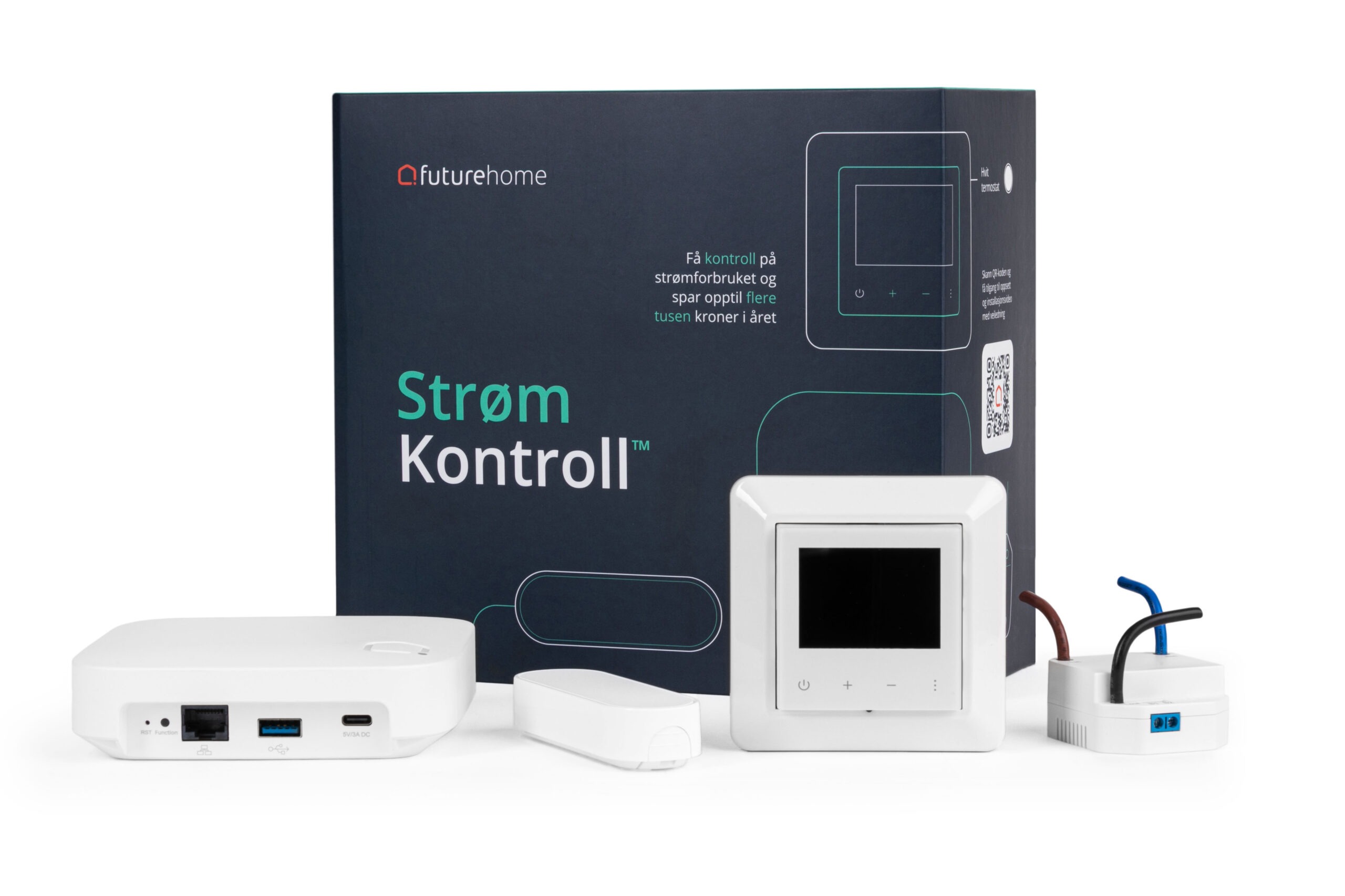StrømKontroll pakker (Hvit) - Futurehome